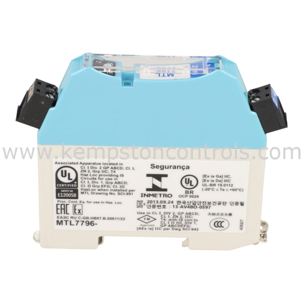 Eaton MTL MTL7796- EATON MTL SAFETY BARRIER, 28/26V-VE, 3CHANNEL ...