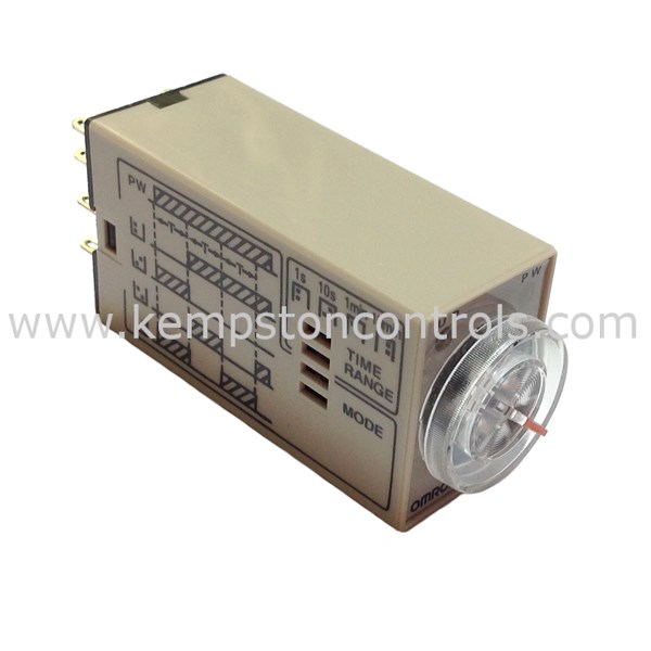 Omron H3YN-2 DC24 TIMER, PLUG-IN, 24VDC, 8 PIN, DPDT, 0.1 S-10 M SHORT-TIME RANGE MODEL ...