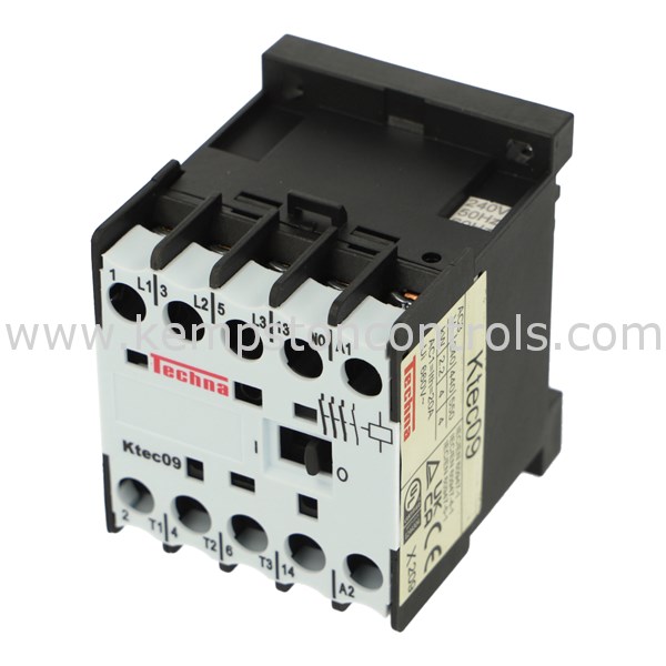 TECHNA KTEC09-10-240 TECHNA CONTACTOR, 9A, 3 POLE, 240VAC COIL, 1NO ...