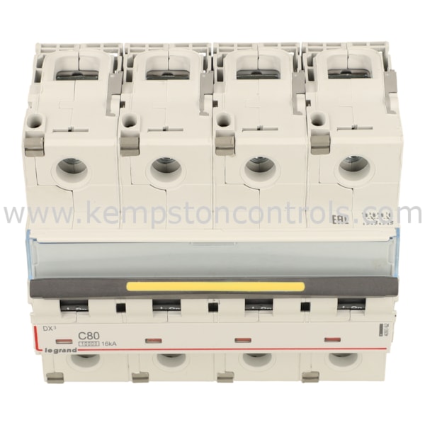 Legrand Power 409362 LEGRAND DX3 80A 4P TYPE C 16KA MCB | Kempston Controls