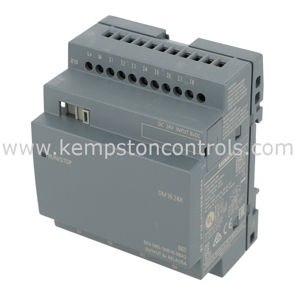 Siemens 6ED1055-1NB10-0BA2 SIEMENS LOGO! DM16 24R, EXP. MODULE, PU/I/O ...