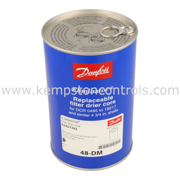 Danfoss 023U1392 DANFOSS FILTER DRIER, CORE, 48-DM, 3.56G ACID CAPACITY ...