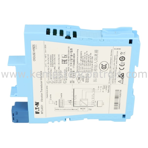 Eaton MTL MTL4531 EATON MTL VIBRATION TRANSDUCER INTERFACE,1 CHANNEL ...