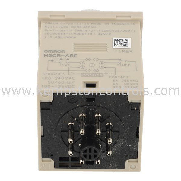 Omron H3CR-A8E AC100-240/DC100-125 OMRON TIMER 8-PIN ON/FLICKER-OFF ...