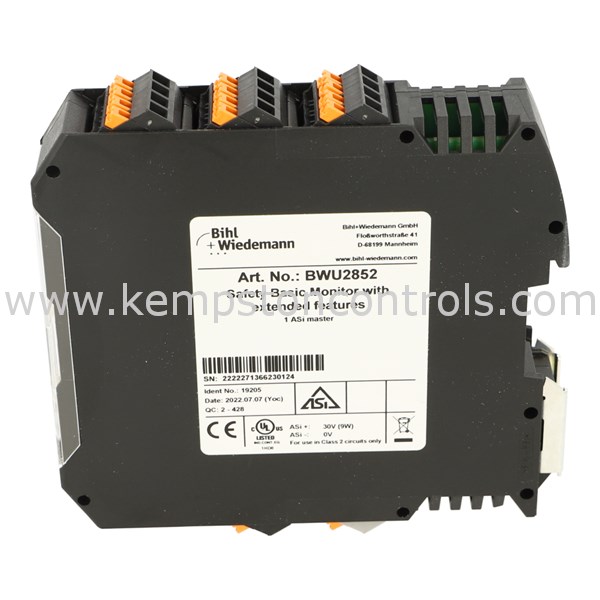 BIHL + WIEDEMANN BWU2852 BIHL + WIEDMEMANN SAFETY BASIC MONITOR WITH ...