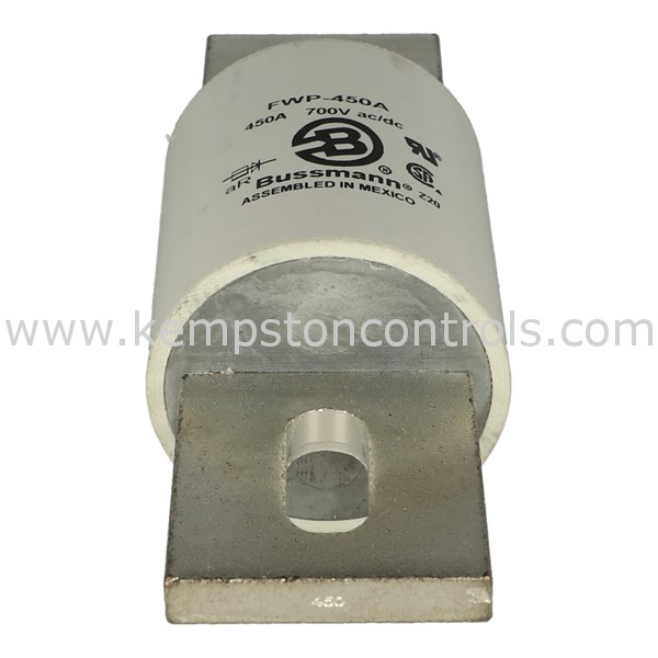 Bussmann FWP-450A BUSSMANN HIGH SPEED FUSE, 450A, 1000VAC/800VDC, 38.1 ...