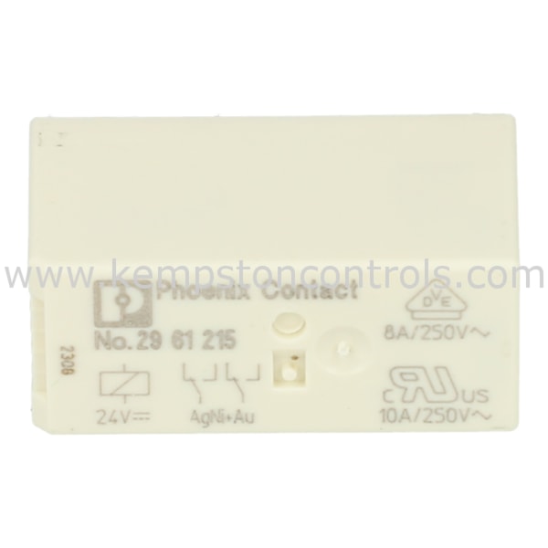 Phoenix 2961215 PHOENIX PLUG-IN MINIATURE POWER RELAY, 2 CHANGEOVER ...
