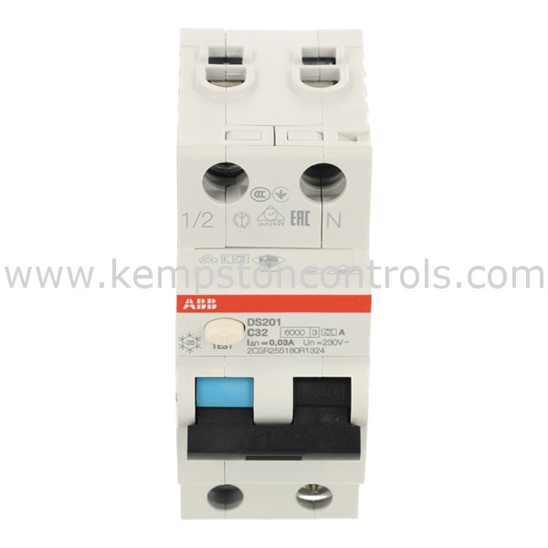 ABB 2CSR255180R1324 ABB DS201 C32 A30 RESIDUAL CURRENT CIRCUIT BREAKER WITH OVERCURRENT ...