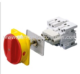 Gewiss GW70002 GEWISS ROTARY CONTROL SWITCH, RED PADLOCKABLE KNOB 3P 3M ...