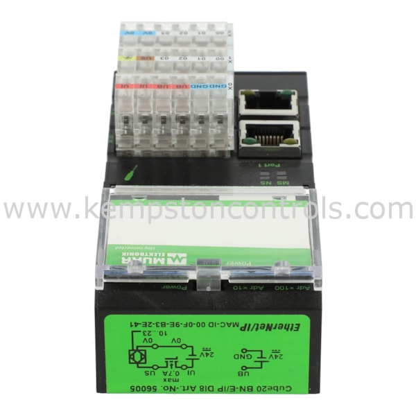 MURR 56005 MURR CUBE20 BUS NODE ETHERNET-IP, 8 DIGITAL INPUTS, 4A ...