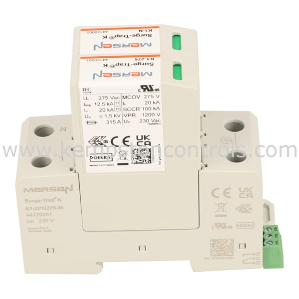 Mersen 44120201 MERSEN SURGE TRAP PLUGGABLE SURGE PROTECTION TYPE 1+2 ...