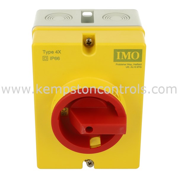 IMO PE69-4032 IMO ISOLATOR 4 POLE, 32A ENCLOSED, IP65 | Kempston Controls