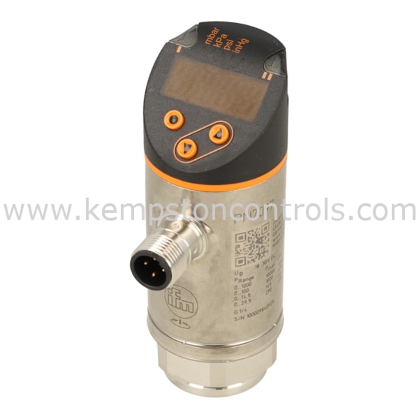 IFM PN7097 IFM PRESSURE SENSOR WITH DISPLAY, 0-100KPA, G 1/4, I-O LINK, -25...80°C, IP65/67 ...