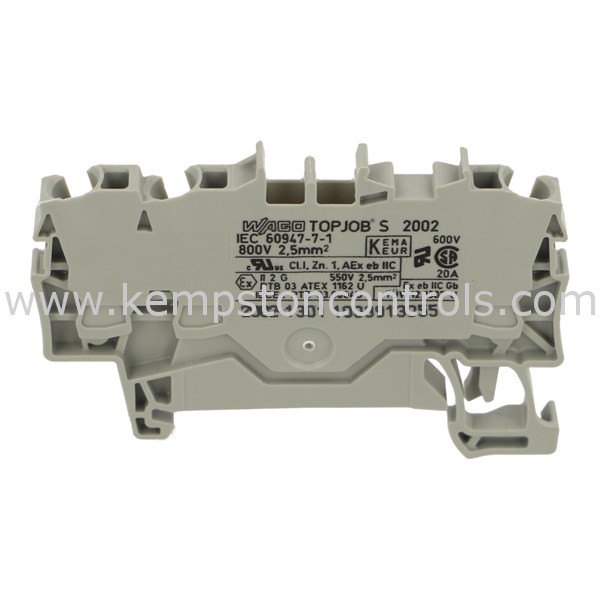 WAGO 2002-1301 WAGO 3-CONDUCTOR THROUGH TERMINAL BLOCK, SUITABLE FOR EX ...
