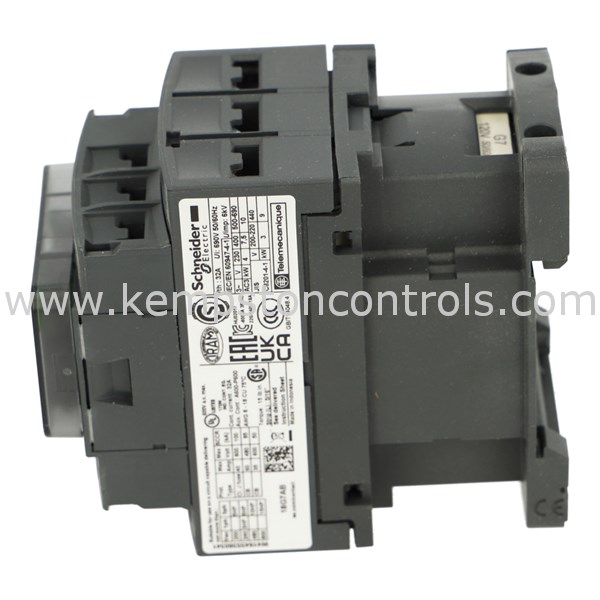 Schneider LC1D18G7 SCHNEIDER CONTACTOR, 3 POLE 18A (AC-3 AT 440V), 120V 50/60HZ COIL, 1 NO + 1 ...