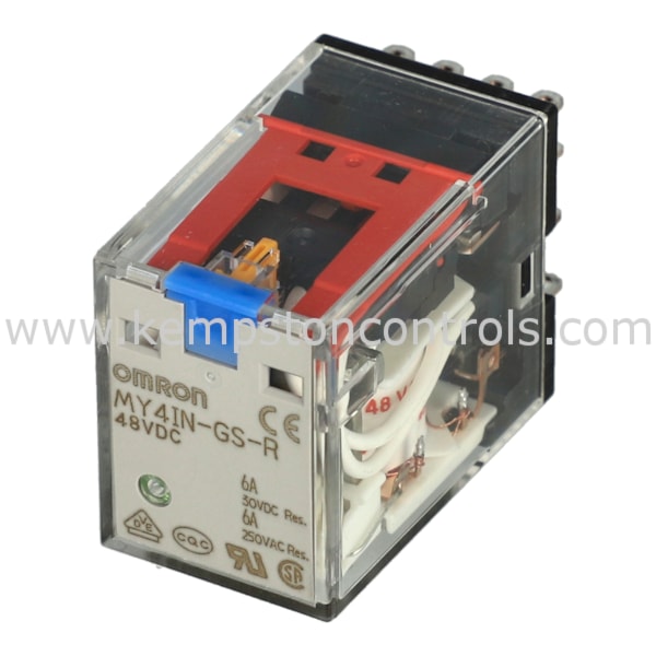 Omron MY4IN-GS-R DC48 OMRON RELAY, PLUG-IN, 14-PIN, 4PDT, 6A, 48VDC ...