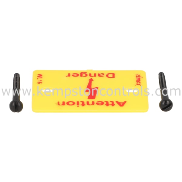 Elmex WL16 ELMEX DIN RAIL TERMINAL BLOCK WARNING LABEL, DANGER, 25MM ...