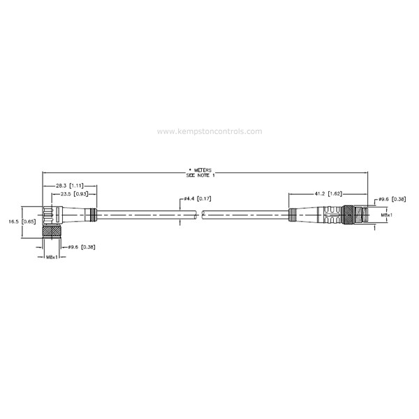 Turck Banner PKW 3M-3-PSG 3M TURCK CONNECTOR CABLE, M8 FEMALE, 3PIN ...