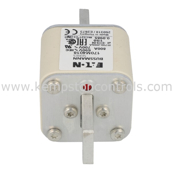 Bussmann 170M4018 BUSSMANN SQUARE-BODY HIGH-SPEED FUSE, 800A 660V 1/80 ...