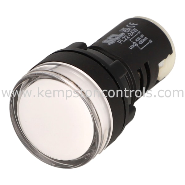 Panel Essentials PL22-24W SCL 22MM LED INDICATOR 24AC/DC WHITE, IP65, 30000 HOURS DUTY ...