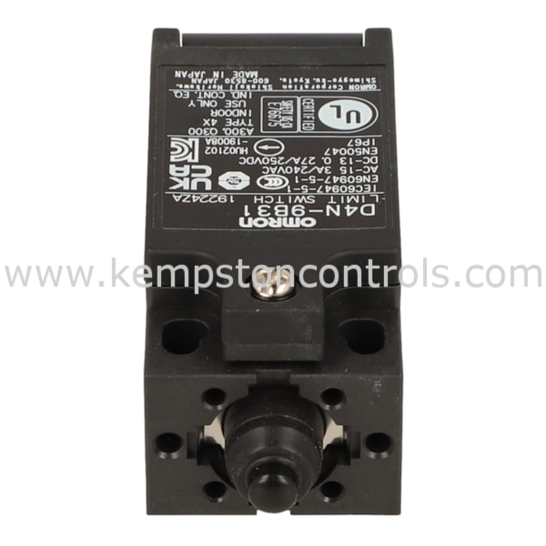 Omron D4N-9B31 OMRON SAFETY LIMIT SWITCH, TOP PLUNGER, 2NC 1NO SLOW-ACTION, M12 CONNECTOR ...