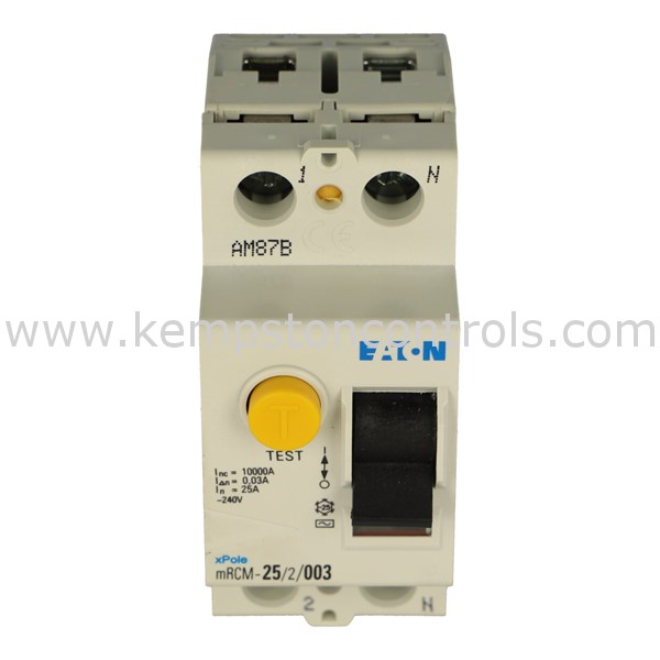 Eaton Moeller MRCM-25/2/003 MOELLER RCCB 25A 2POLE 30MA AC-TYPE | Kempston Controls