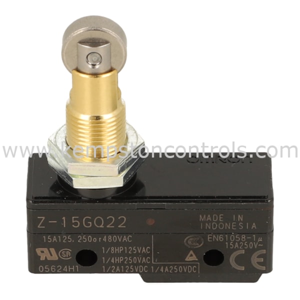 Omron Z-15GQ22 OMRON BASIC SWITCH, PANEL MOUNT ROLLER PLUNGER, SP | Kempston Controls