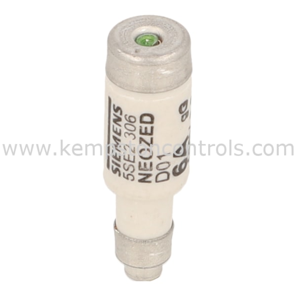 Siemens 5SE2306 SIEMENS NEOZED FUSE LINK, 6A, 400VAC/250VDC, SIZE D01 ...