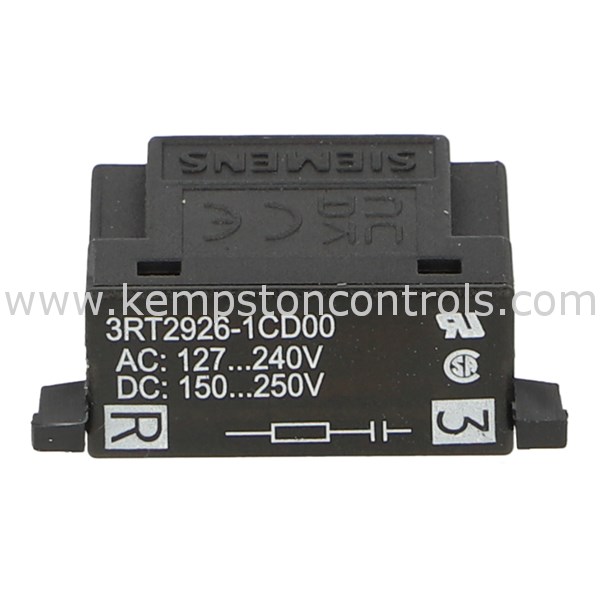 Siemens 3RT2926-1CD00 SURGE SUPPRESSOR, RC ELEMENT, 127-240VAC 150 ...