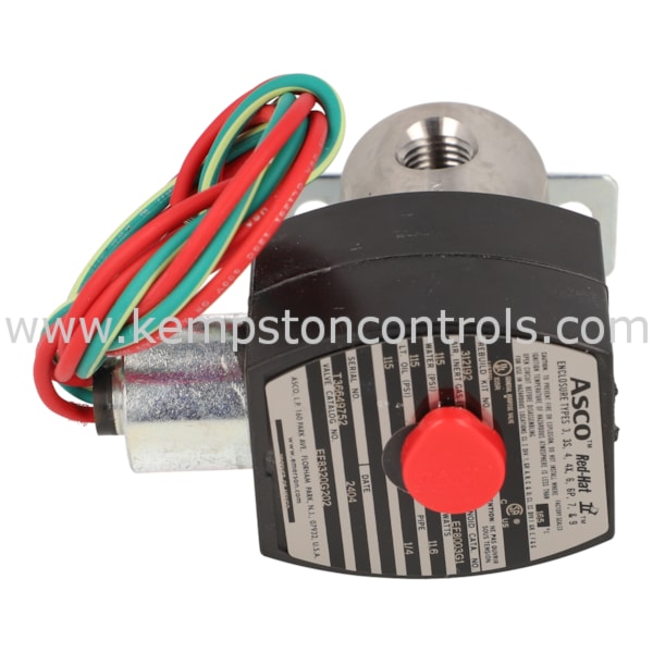 Emerson Asco EF8320G202.24/DC ASCO NUMATICS DIRECT OPERATED SOLENOID VALVE-3/2 NC-1/4" (DN8 ...