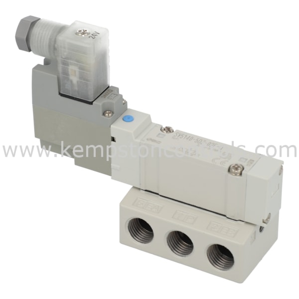 SMC SY5140-5DZ-02F-Q SMC SOLENOID VALVE, 24VDC, 1/4 BASE MOUNTED ...