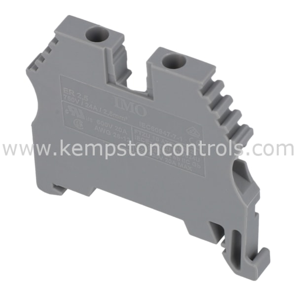 IMO ER2.5GREY IMO SCREW CLAMP TERMINAL 2.5MM, 600V, 20A GREY 304120I ...