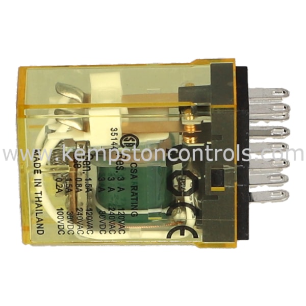 IDEC RY2S-ULDC24V IDEC MINIATURE RELAY, WITH INDICATOR, DPDT, SLIM, 3A ...