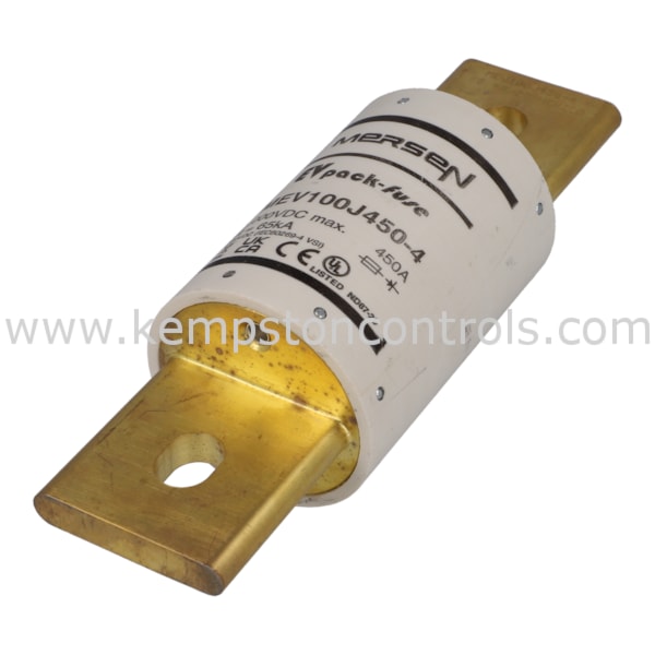 Mersen MEV100J450-4 MERSEN ROUND BODY FUSE, 450A, 1000VDC, EVPACK-FUSE ...