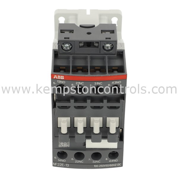 ABB 1SBH137001R1322 ABB CONTACTOR, 100-250VDC, 50/60HZ, 4 POLES, 2NO + 2NC AUX CONTACT, SCREW ...