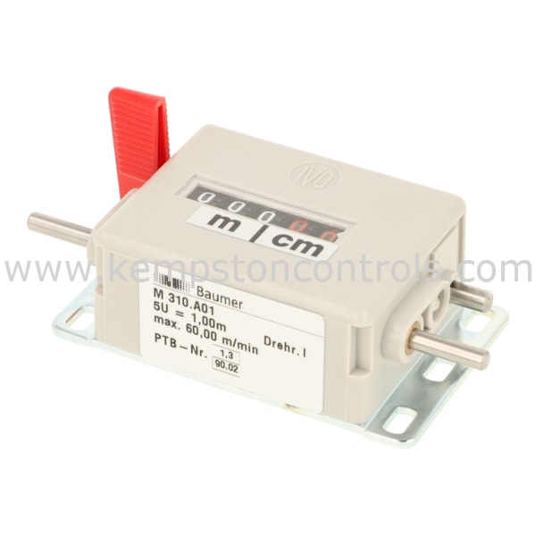 Baumer M 310.A01 BAUMER MECHANICAL METER COUNTER, 5 DIGITS 999,99 METER ...