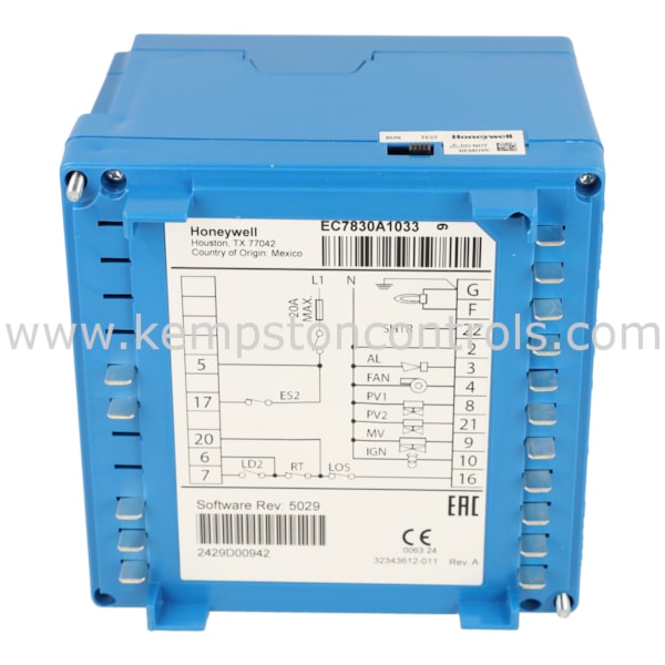 Honeywell ICT EC7830A1033/U HONEYWELL ICT BURNER CONTROLLER, 230VAC ...
