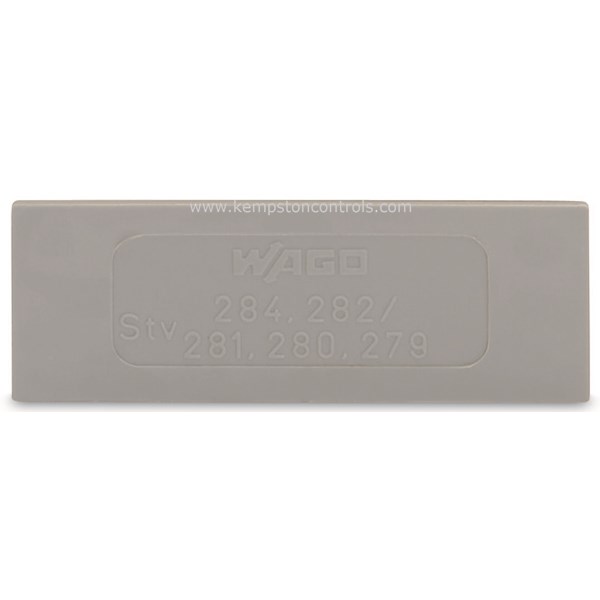 WAGO 281-333 WAGO STEP-DOWN INTERMEDIATE PLATE, 1 MM THICK ONLY FOR TERMINAL BLOCKS 4 GRAY ...