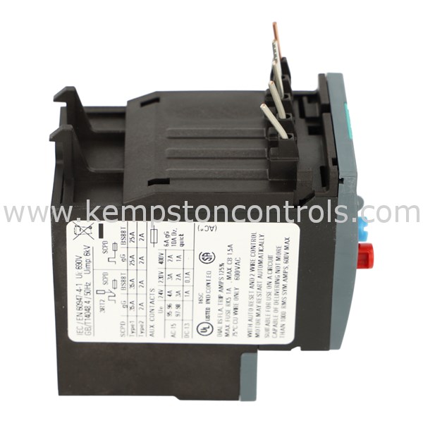 Siemens 3RU2116-0FB0 SIEMENS OVERLOAD RELAY 0.35...0.50 A THERMAL FOR ...