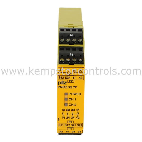 Pilz 777306 PILZ SAFETY RELAY, 1/2 CHANNEL WIRING, 3 NO, E STOP ...