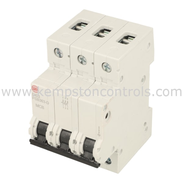 Wylex PSB363-D WYLEX 63A 3 PHASE TYPE D MCB | Kempston Controls