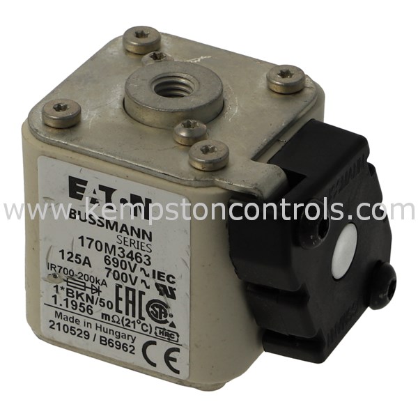 Bussmann 170M3463 BUSSMANN FUSE 125A 660V 1*BKN/50 | Kempston Controls