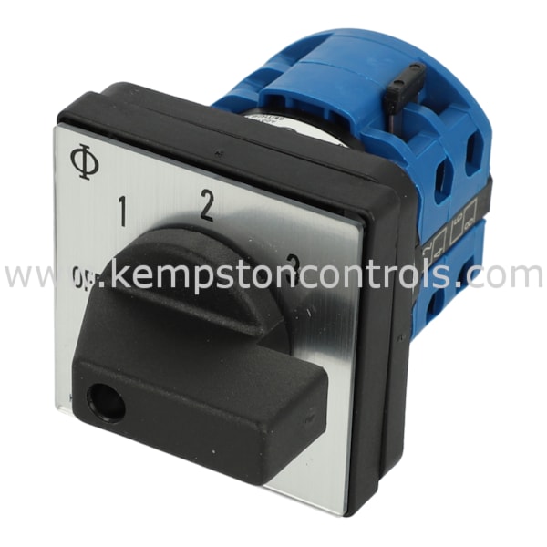 Kraus and Naimer CA10.A241.E.F115 KRAUS & NAIMER |SEL SWITCH, 20AM, 3POS, 1POLE, OFF-1-2-3 4 ...