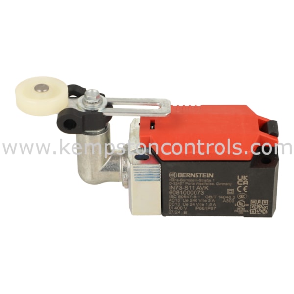 Bernstein 6081000073 BERNSTEIN LIMIT SWITCH, PLASTIC, ADJUSTABLE ROLLER ...