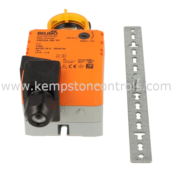 Belimo LM24A-SR-TP BELIMO ROTARY ACTUATOR, 5 NM, AC/DC 24 V, 2...10 V, 150 S, IP54, TERMINALS ...