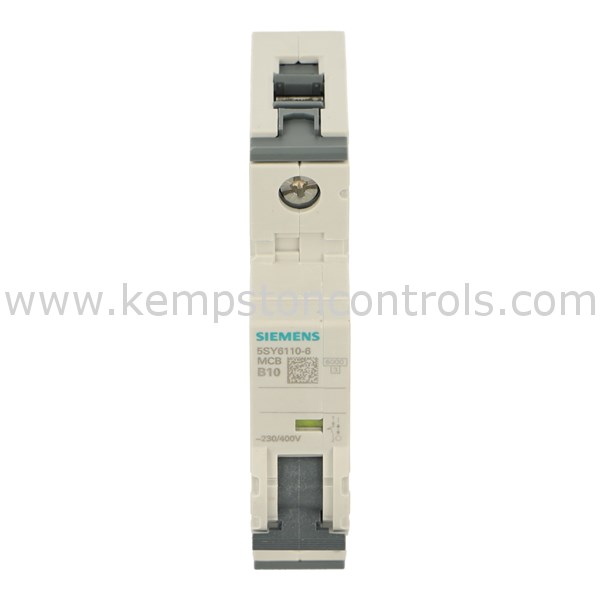 Siemens 5SY6110-6 MINIATURE CIRCUIT BREAKER 230/400 V 6KA, 1-POLE, B ...