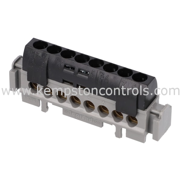 Legrand Cable Management 004852 LEGRAND BLACK IP2X TERMINAL BLOCK 75MM ...