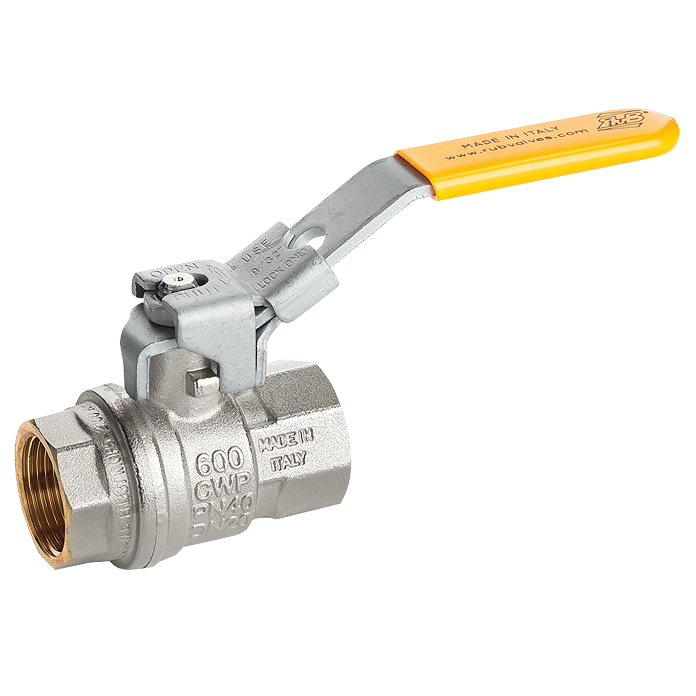 RUB Valves BV84-112L RUB VALVES 1 1/2" BSP EN331 BRASS BALL VALVE ...