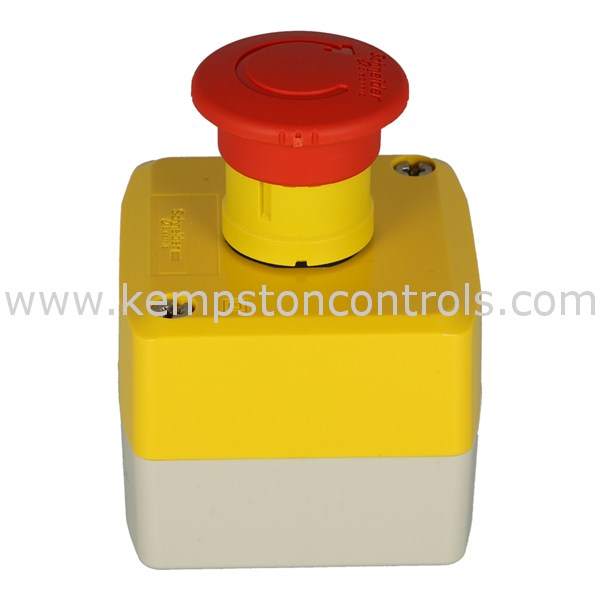 Schneider XALK178 ENCLOSED E-STOP, TWIST TO RESET, YELLOW, 40MM ...