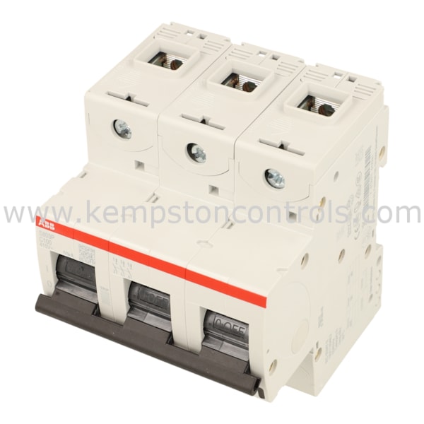 ABB 2CCG001233R0001 ABB MINIATURE CIRCUIT BREAKER, 3 POLE, 100A, C CHARACTERISTIC, 50KA ...